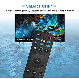Universal Remote Control XRT260 for All VIZIO Smart TV Smartcast D-Series M-Series P-Series V-Series XRT140 XRT136 Remote Replacement (No Voice Function)