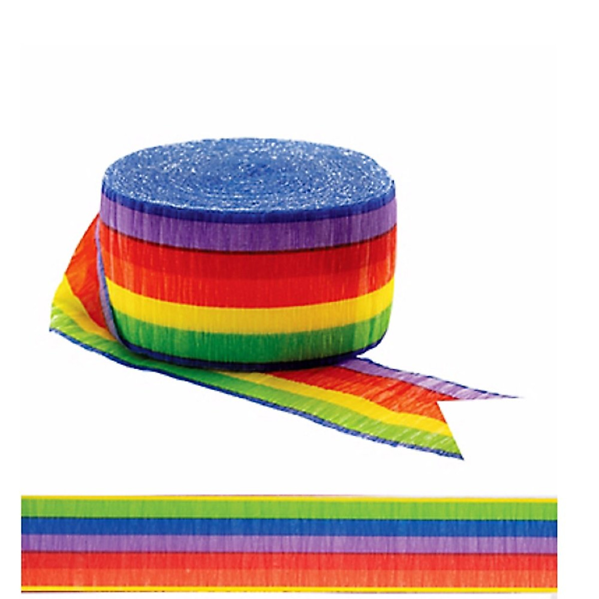 Amscan Rainbow Printed Crepe Party Streamer