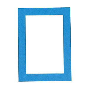 8x12 Mat Bevel Cut for 5.5x8.5 Photos - Acid Free Bay Blue Precut Matboard With Backing Board and Crystal Clear, Self Seal Photo Mat Bag - For Pictures, Photos, Framing - 4-ply Thickness