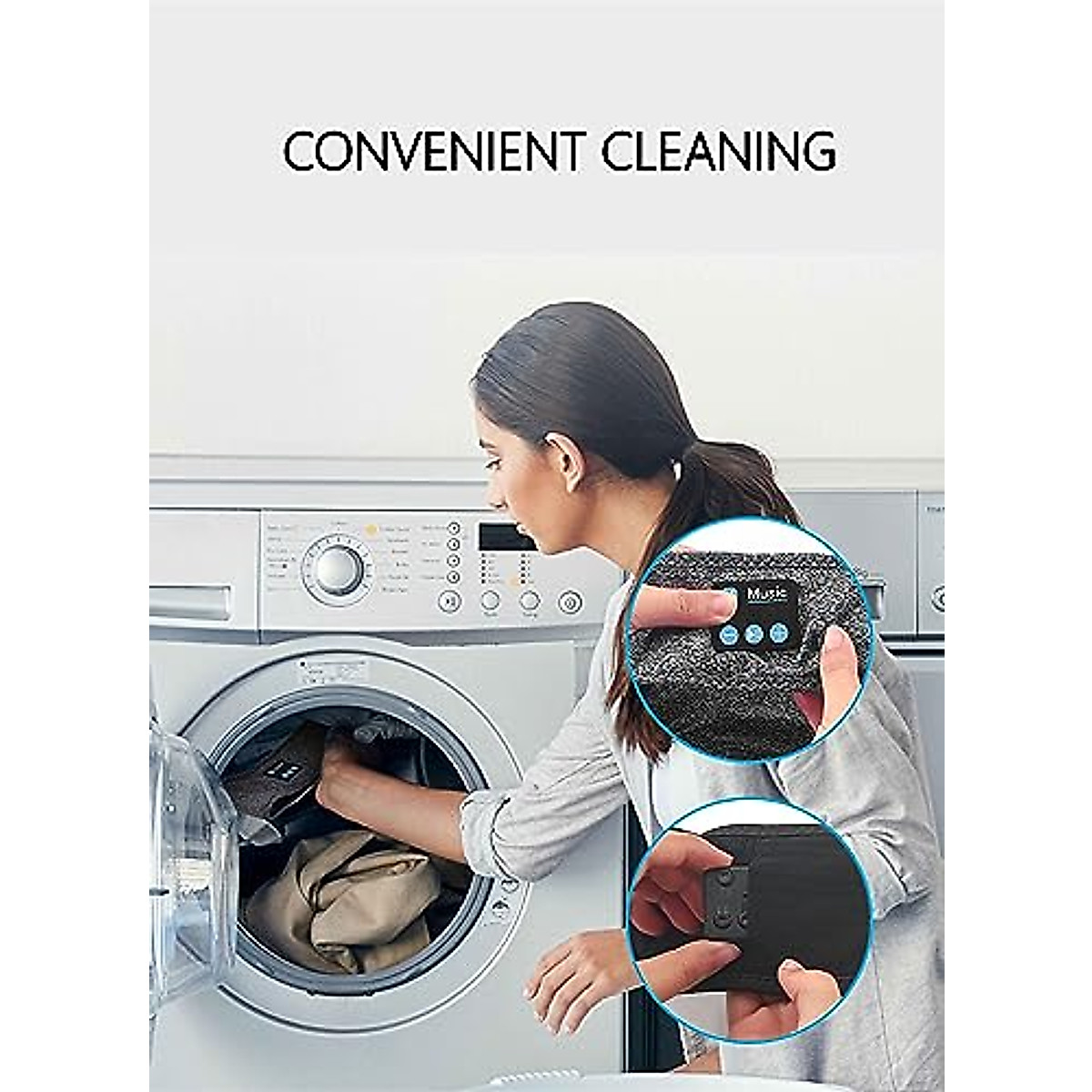 Sleep Headphones Bluetooth Headband Noise Cancelling Headband for Side Sleep with Bluetooth Headphones Stereo Speakers-Sports Wireless Earphones Upgrade Version Easy Disassembly