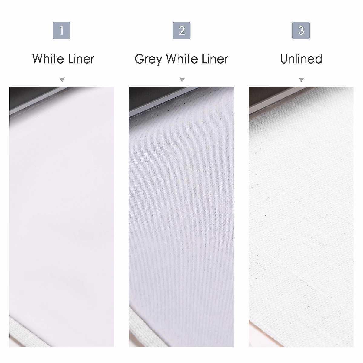 Cololeaf Roman Shade - Faux Linen, Light Filtering & Blackout, Washable Fabric, Install Hardware Included, Snow White, 1 Piece