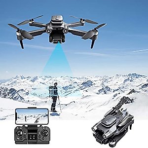 Hedgx Gps Drone with 4k Camera for Adults, Rc Quadcopter with Auto Return, Follow Me, Brushless Motor, Circle Fly, Route Fly, Altitude Hold, Headless Mode, Gift for Family