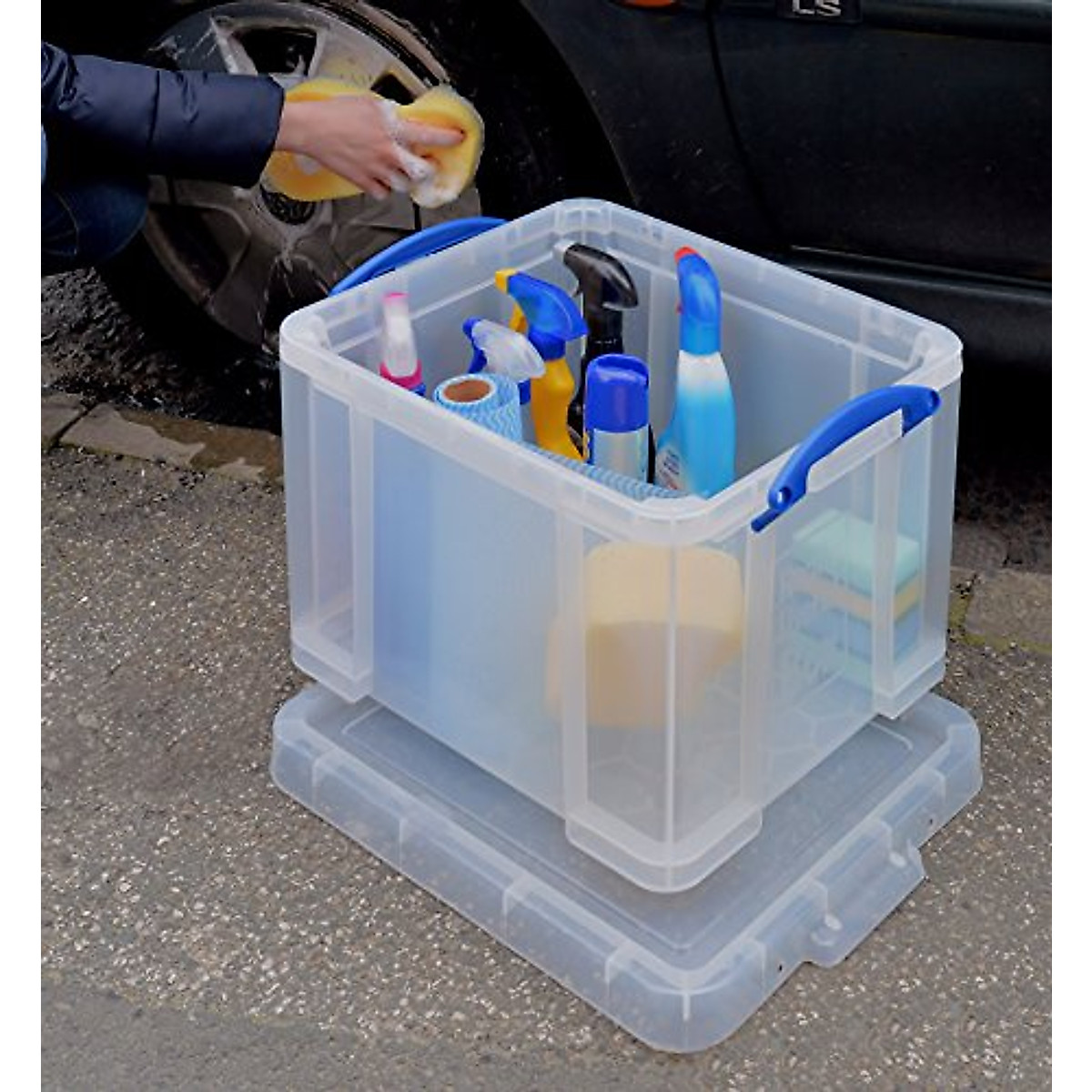 Really Useful Storage Box 35 Litre Clear in Card Ref 35CCB