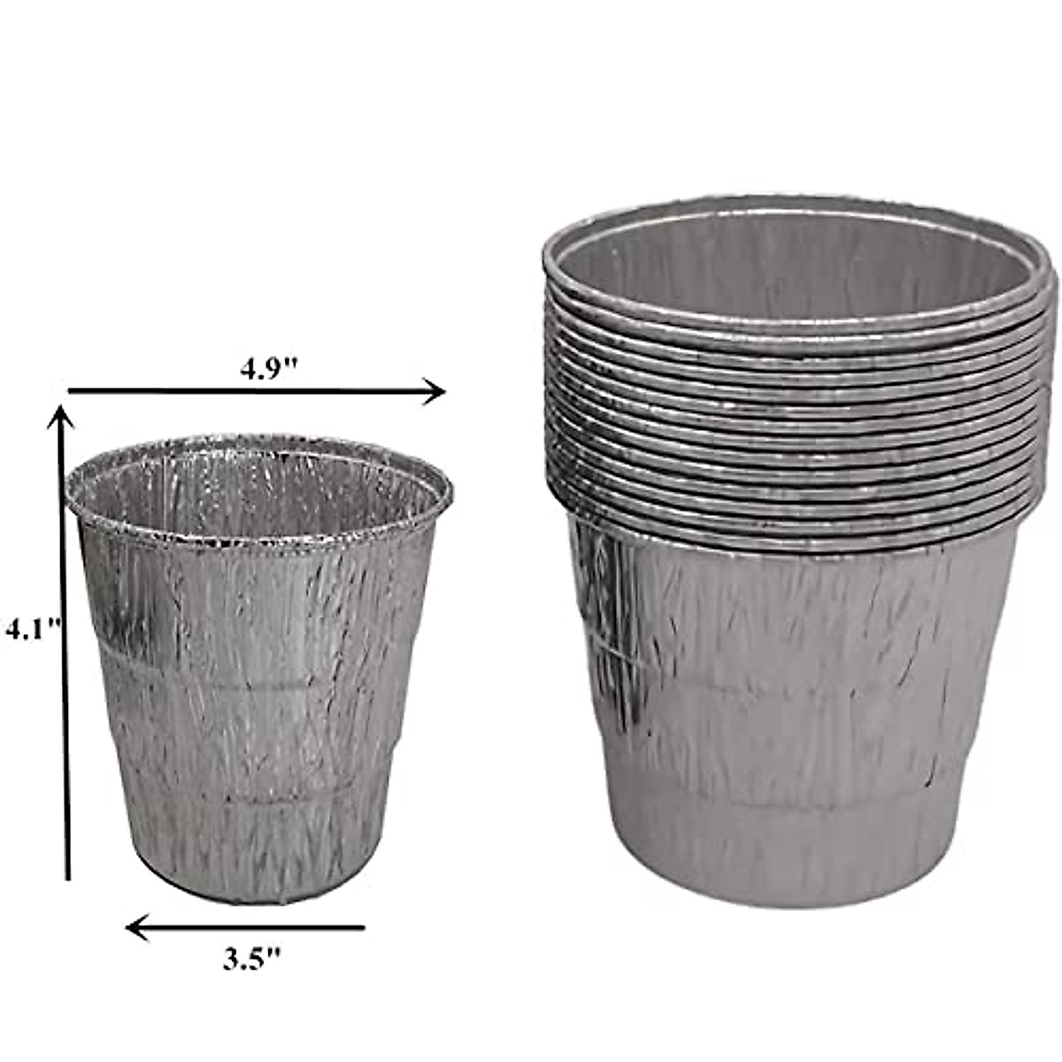 SafBbcue Pellet Smoker Grill Drip Grease Bucket with 20-Pack Aluminum Disposable Bucket Liners/Insert Kit for Mostly Wood Pellet Grills