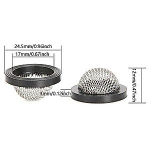 DGZZI Hose Filter Washer 20PCS Stainless Steel Washers Inlet Filter for 3/4 Inch Garden Hose Washing Machine