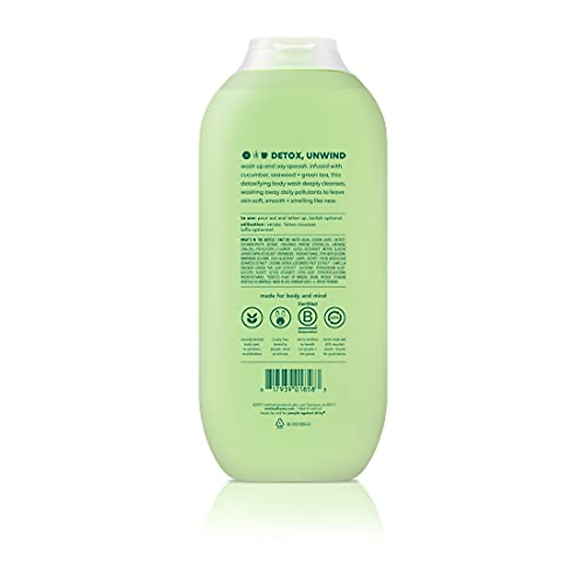 Method Body Wash, Daily Zen, Paraben and Phthalate Free, 18 oz (Pack of 1), Detoxifying