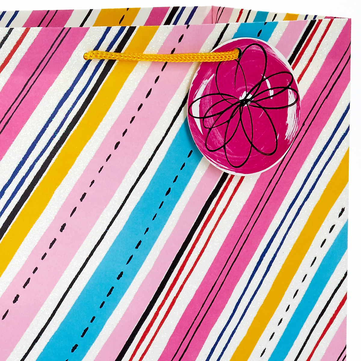 Hallmark Assorted All-Occasion Gift Bags (8 Bags: 4 Medium 9", 4 Large 13")Flowers, Butterfly, Stripes, Solids for Birthdays, Bridal Showers, Mother's Day