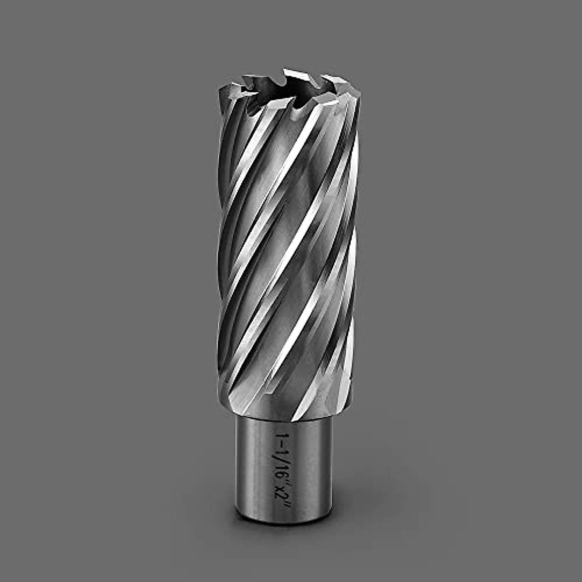 Annular Cutters Set 6pcs JESTUOUS 3/4 Inch Weldon Shank 2 Cutting Depth 7/16 to 1-1/16 Cutting Diameter HSS Slugger Bits for Magnetic Drill Press with 2 Pilot Pins
