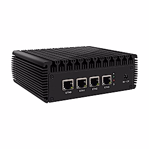 Micro Firewall Appliance, Mini PC, VPN, Router PC, Intel N5105, HUNSN RJ02, AES-NI, 4 x Intel 2.5GbE I225-V B3 LAN, SIM Slot, Barebone, NO RAM, NO Storage, NO System