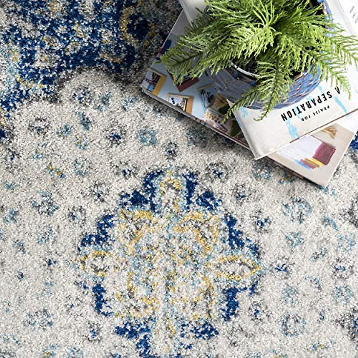 nuLOOM Persian Verona Distressed Area Rug, 3' x 5', Blue