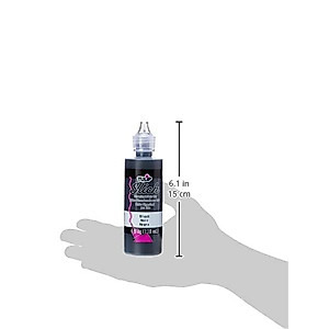 Tulip Dimensional Fabric Paint 41401 Dfpt 4Oz Slick Black, 4 Fl Oz (Pack of 1)