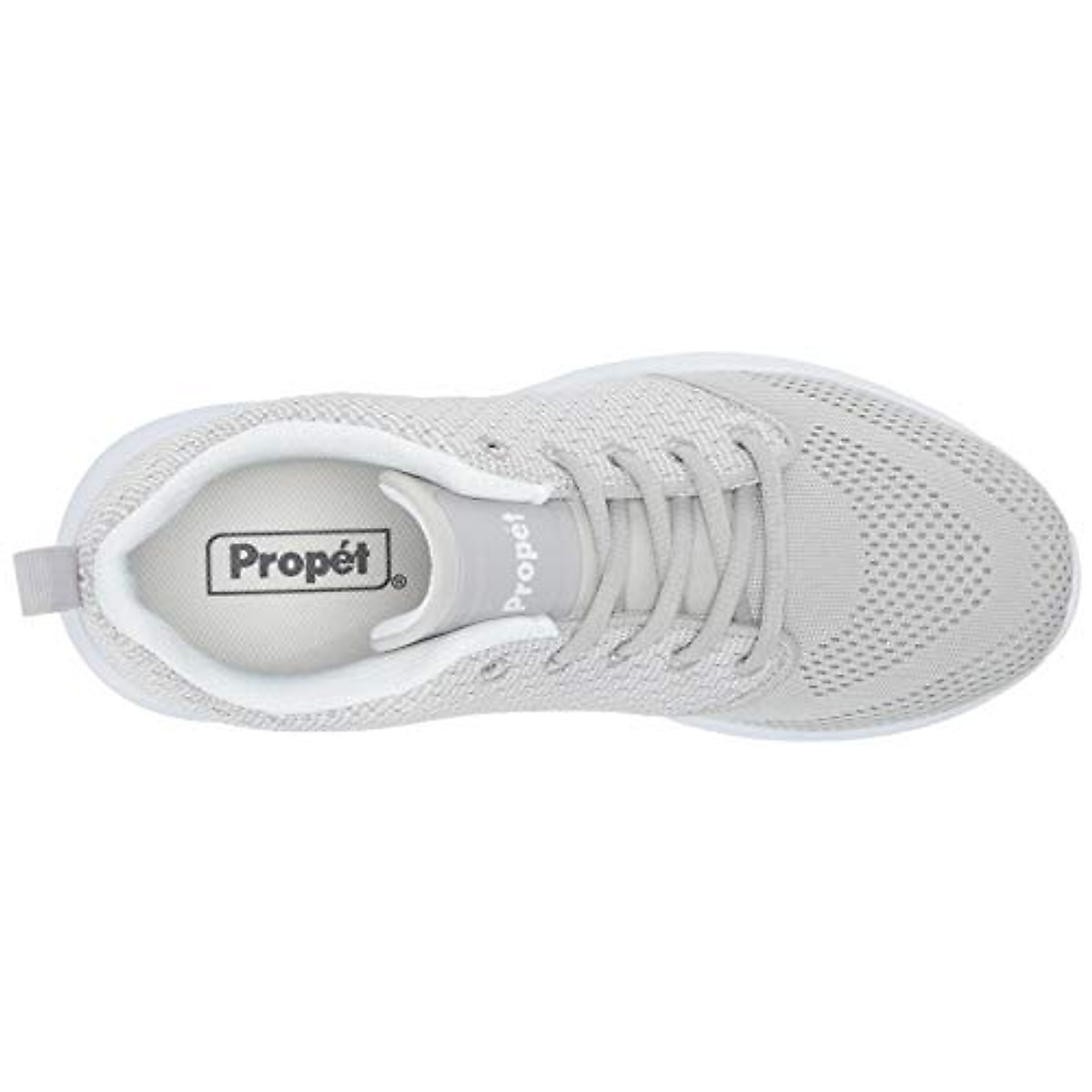 Propet Women's TravelBound Tracer Sneakers, Lt Grey, 8 Medium US