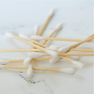 The Humble Co. Bamboo Cotton Swabs (600 count) - Cotton Swabs and Cotton Buds for Ears, Makeup, Pet Care and Cleaning (White)