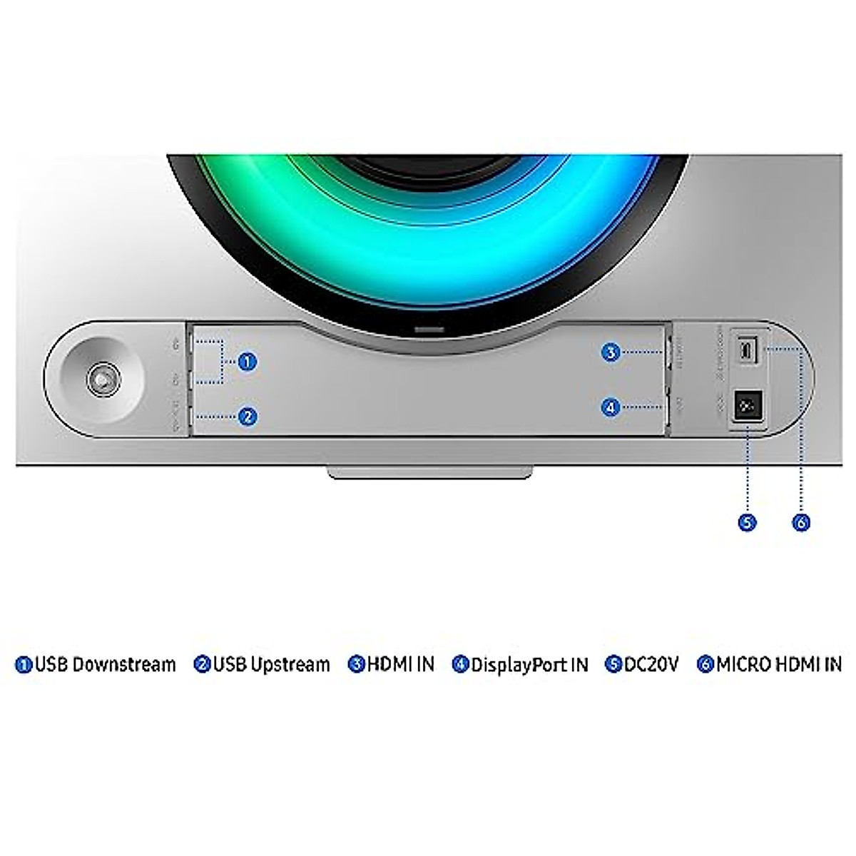 SAMSUNG 49" Odyssey QD-OLED G9 (G95SC) Series Curved Smart Gaming Monitor, 240Hz, 0.03ms, AMD Freestyle Premium Pro, G-Sync Compatible, Dual QHD, Neo Quantum Processor Pro, LS49CG954SNXZA, 2023