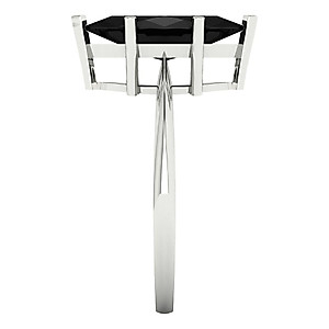 2.50 ct Marquise Cut Solitaire Genuine Natural Black Onyx Wedding Bridal Designer Anniversary Engagement Ring 14k White Gold 9