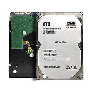 MaxDigitalData 8TB 7200 RPM 256MB Cache SATA 6.0Gb/s 3.5" Internal Hard Drive for NAS Network Storage (MD8000GSA25672NAS) - 3 Years Warranty