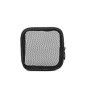 Patu Mesh Travel Toiletry Bag, Transparent Standing Pouch, Portable Shaving Washing Kits Organizer, Personal Care Trip Case, Pack of 2 (Size S), Black