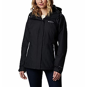 Columbia Women’s Bugaboo II Fleece Interchange Winter Jacket, Waterproof & Breathable, Black, Large