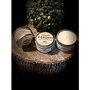 English Garden - Floral Aromatherapy Soy Candle for Stress Relief, Relaxation, Anxiety, Comfort & Sleep- Mixed Scents of Lilac, Rose & Jasmine-Soy Wax Infused w/Natural Oils, Made in The U.S.A.