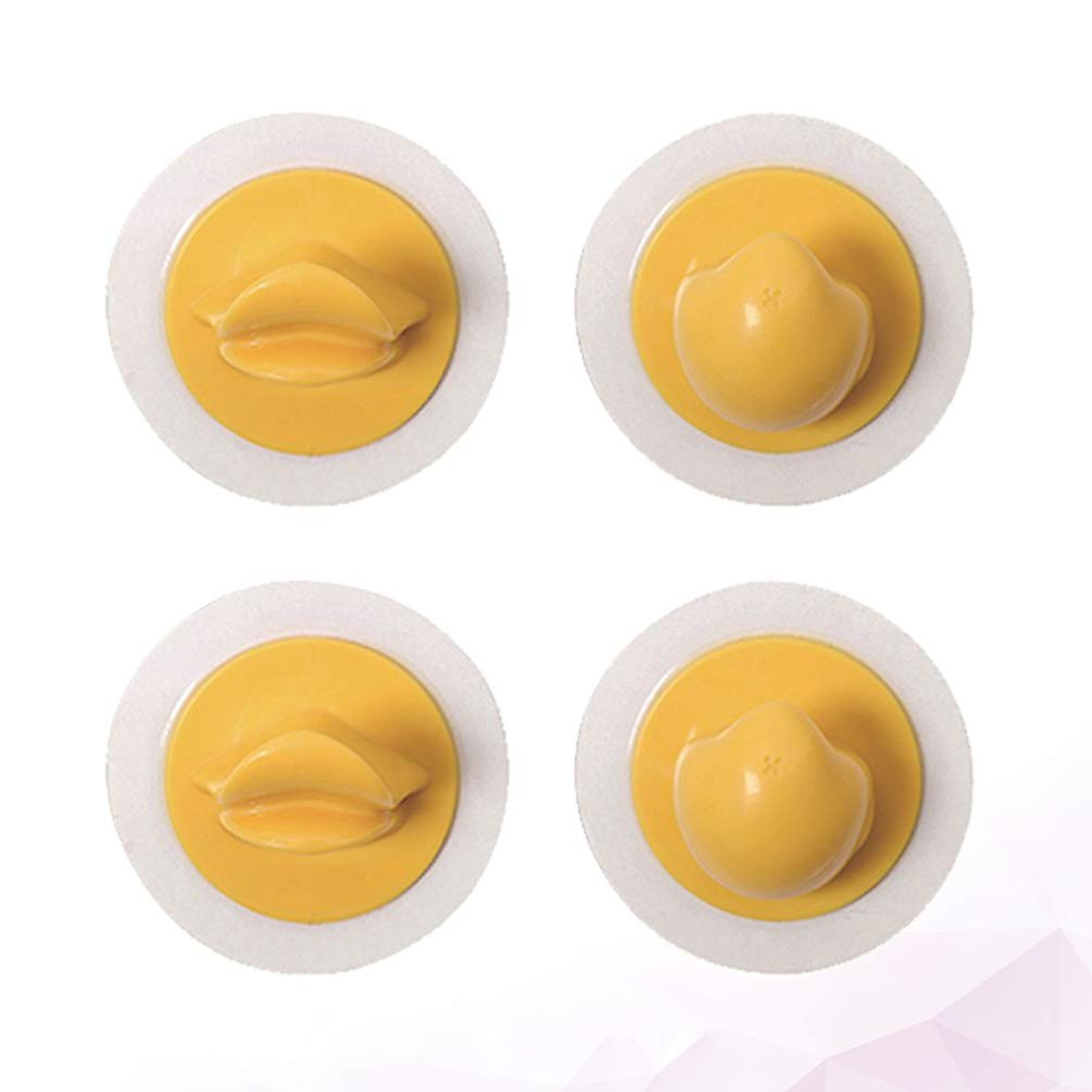 Cabilock Decorative Wall Hooks Yellow Mouth Tail Wall Hanger 4pcs Cartoon Animal Hooks for Hanging Bag Keys Towels Coat Hat Kitchen Bathroom Supplies