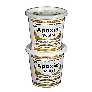 Apoxie Sculpt - 2 Part Modeling Compound (A & B) - 4 Pound, White
