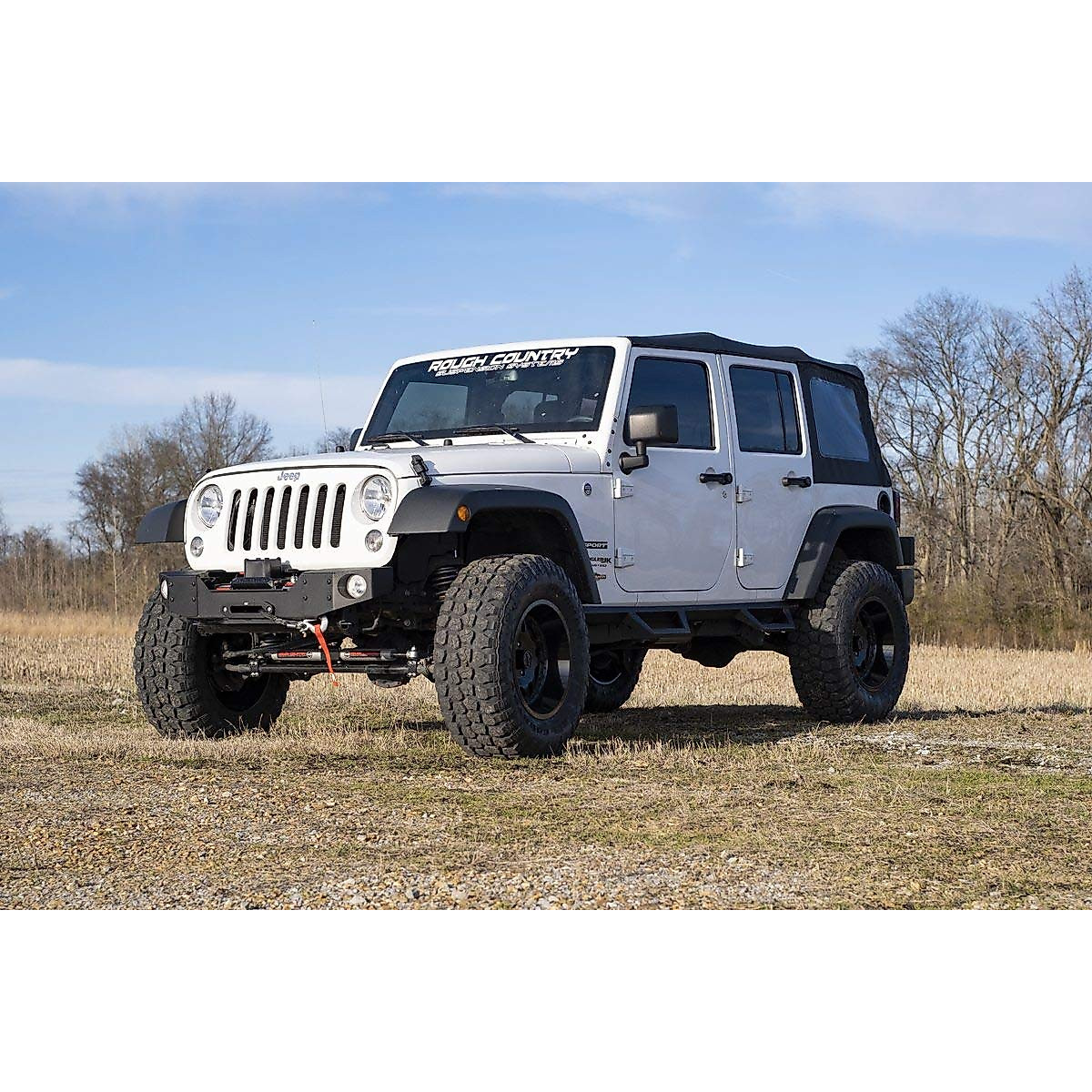 Rough Country 3.25" Lift Kit for 2007-2018 Jeep Wrangler JK | 2-Door - PERF693