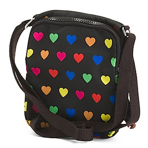 Kipling Womens Wild Hearts Eldorado Minibag, Lightweight Bag, Nylon Travel Crossbody Bag, 6 L x 7.75 H 0.75 D US (Wild Hearts)