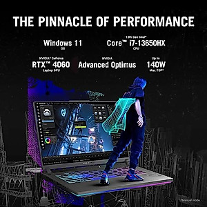 ASUS 2023 Newest ROG Strix G16 Gaming Laptop, 16" FHD 165Hz Display, 13th Gen Intel Core i7-13650HX (14-Core), NVIDIA GeForce RTX 4060, 64GB RAM, 2TB SSD, Wi-Fi 6E, Bluetooth, 4 Zone RGB, Windows 11