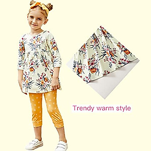 Weimuyuan Newborn Infant Baby Girl Pant Sets Floral Outfits Cute Baby Clothes Girl (Yellow, 3-6Months)