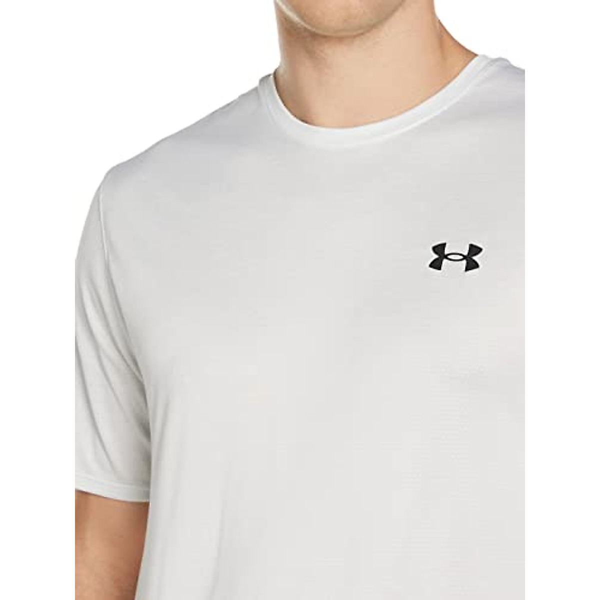 Under Armour mens Training Vent 2.0 Short-Sleeve T-Shirt , White (100)/Black , Large