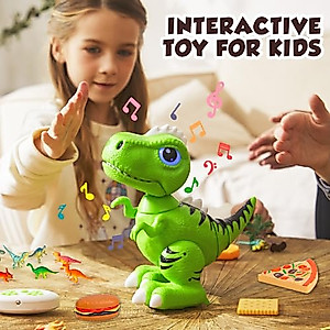STEAM Life RC Robot Dinosaur Toys for Kids, Remote Control Smart Robot Pet Dinosaur for Age 3 4 5 6 7 8 Boys Girls, Interactive Hand Gesture Walking Dancing Robot, Kids Toys for Boy