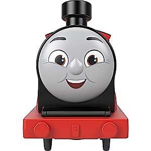 Thomas & Friends Motorized Toy Train James Battery-Powered Engine with Tender for Preschool Pretend Play Ages 3+ Years