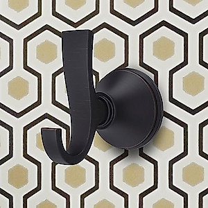 Pfister Auden Towel Hook, Bathroom Towel Hook, Wall-Mounted, Screw-In, Tuscan Bronze Finish, BRHAD0Y