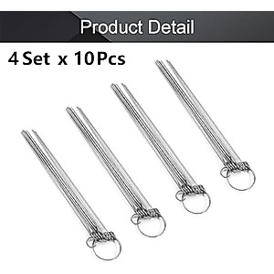 Utoolmart 4 Set Welding Tip Cleaner, Nozzle Cleaner Gas Welding Brazing Cutting Torch Tip Cleaner Needle
