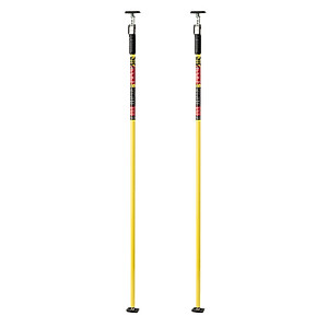Task T74491-2 81" to 159" Heavy Duty Long Quick Support Rod, Adjustable Support Systen, 115 lbs Max Capacity 2-Pack