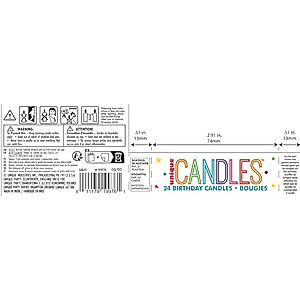 Dazzling Glitter & Gold Spiral Birthday Candles - 24ct Assorted Pack - Premium Quality, Long-Lasting & Elegant Design - Ideal for All Occasions