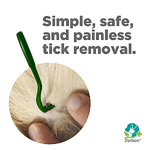Danken® Tick Remover for Dogs | Tick Removal Tool for Dogs, Cats, Horses, and Humans | Enhanced Design | Tick Tweezers | Dog Tick Remover Tool | Tick Grabber | Tick Puller (2 Pack Resealable Bag)