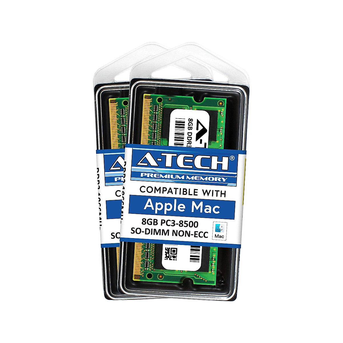 A-Tech 16GB Kit (2x8GB) RAM for Apple Mac Mini Mid 2010 | DDR3 1066MHz / 1067MHz SODIMM PC3-8500 204-Pin Max Memory Upgrade