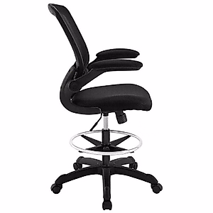 JTSQ Mesh Drafting Stool in Black Gaming Chair Office Chair Gaming Desk Computer Chair High Chair Home Office Desk Chairs Office Chairs Home Office Office Furniture Swivel Chair Computer Chairs