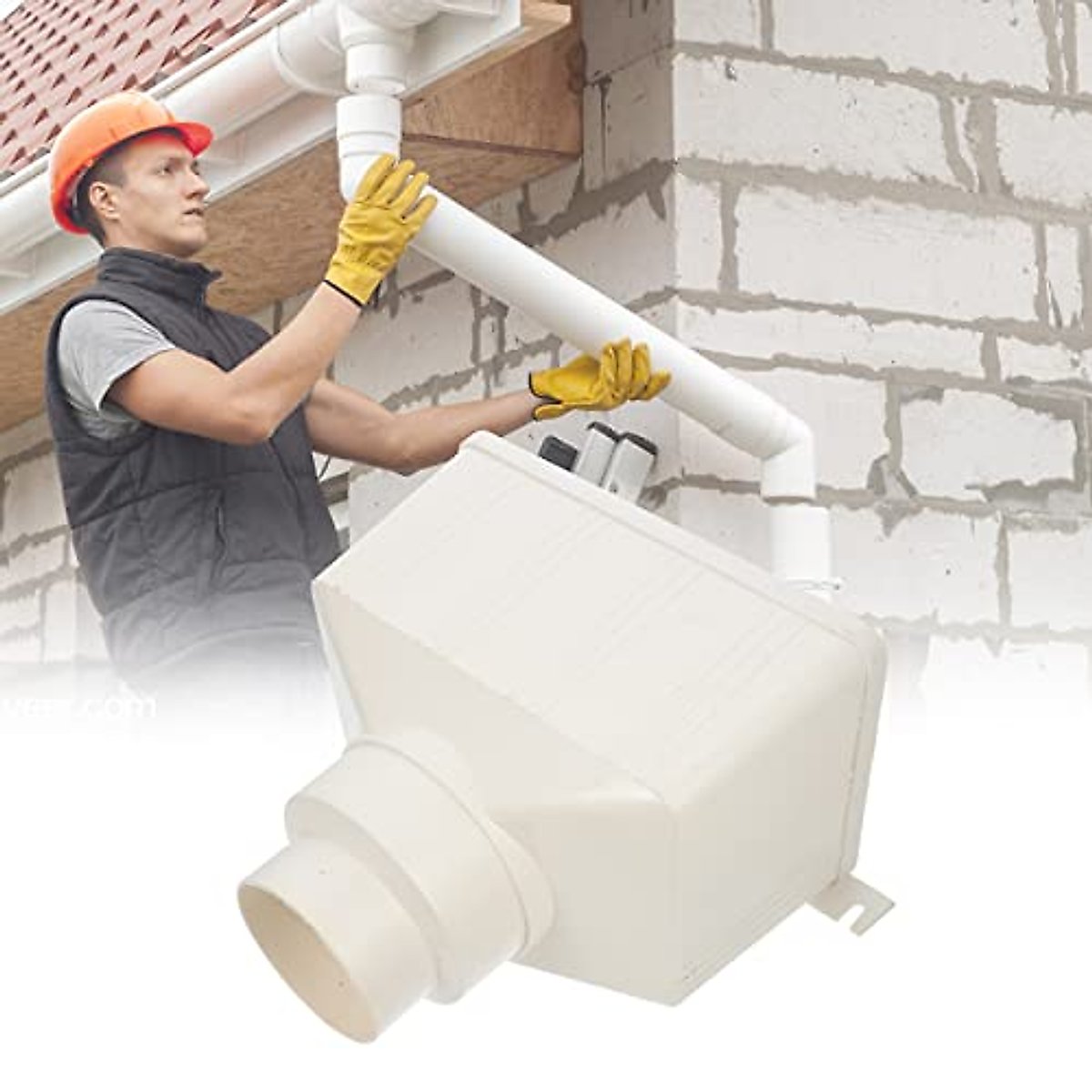 DOITOOL Gutter Downspout Adapter Universal Rainwater Gutter Downspout Outdoor Downspout Drainage Connector for Gutter Downspout Extensions (10.41x8.25x5.82 Inch)