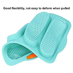 WOOXGEHM Silicone Bread Pan Baking Tray, for Baking French Baguette/Hot Dog Bun Mould, 4 Grooves, Non Stick Easy to Clean Heat Resistant Silicone Bread Pan, Kitchen Tools(Green)