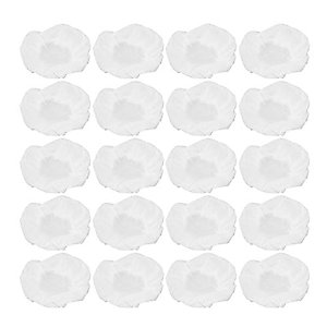 generic Headphone Covers 100pcs Disposable Non- Woven Headset Ear Covers- Stretchable Sanitary Replacement Earpads Covers- White