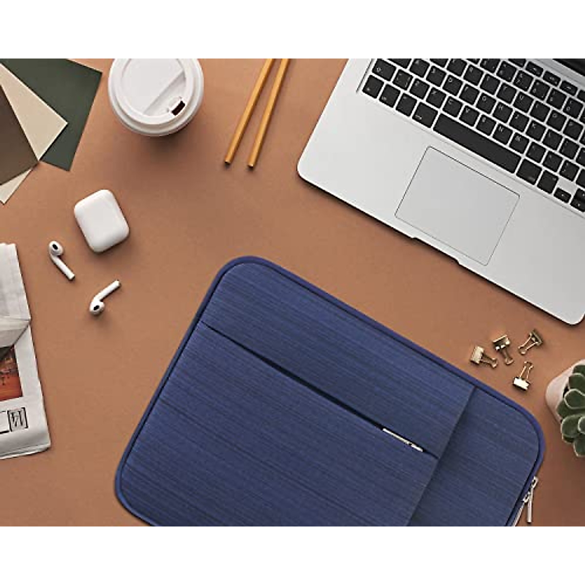 Lacdo Laptop Sleeve Case for 14 inch New MacBook Pro M2 / M1 Pro Max A2779 A2442 2023-2021, 13.5 inch Microsoft Surface Laptop 5 4 3 2 1/13.5" Surface Book 3 2 1 Computer Bag Water Resistant, Blue