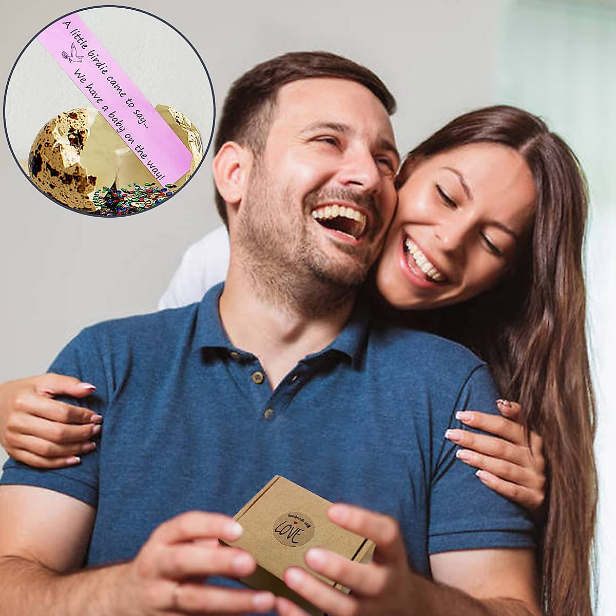 1DFAUL Surprise Quail Egg Pregnancy Announcements, Funny Baby Announcements Ideas Gifts, Quail Eggs Perfect for Grandparents Future Dad, or Friends