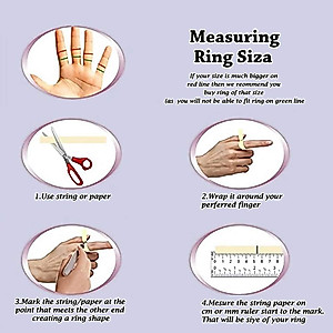 Custom Name Rings Personalized Initial 18K Gold Plated Ring for Women