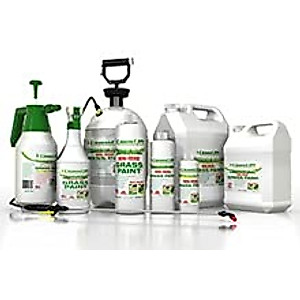 1 gallon pre-mixed, ready to use lawn paint. Includes trigger sprayer and 35" hose for easier application.