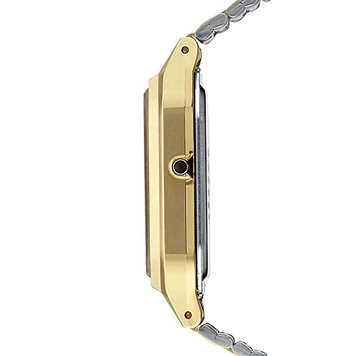 New Casio AQ230GA-9D Digital Analog Dual Time Metal Watch Multi Alarm Auto Calendar Water Resistant