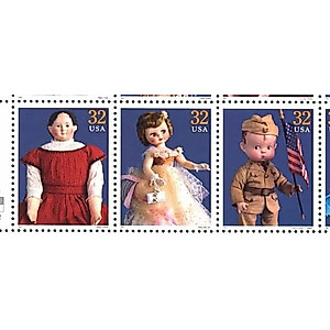 Classic American Dolls (Sheet of 15) 32 Cent US Postage Stamps 1997 Scott #3151