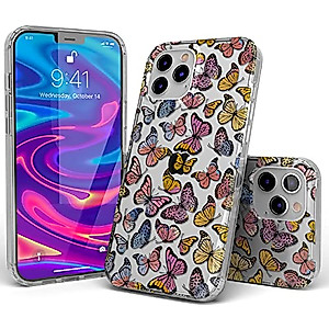 Casely iPhone 13 Pro Max Case | Free Spirit | Rainbow Butterfly Case Design Compatible Only with iPhone 13 Pro Max (Classic Collection)