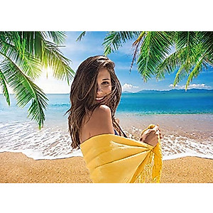 GYA 7x5ft Tropical Beach Background Photo Props for Studio,Wedding,Party Photography Backdrops Vinyl